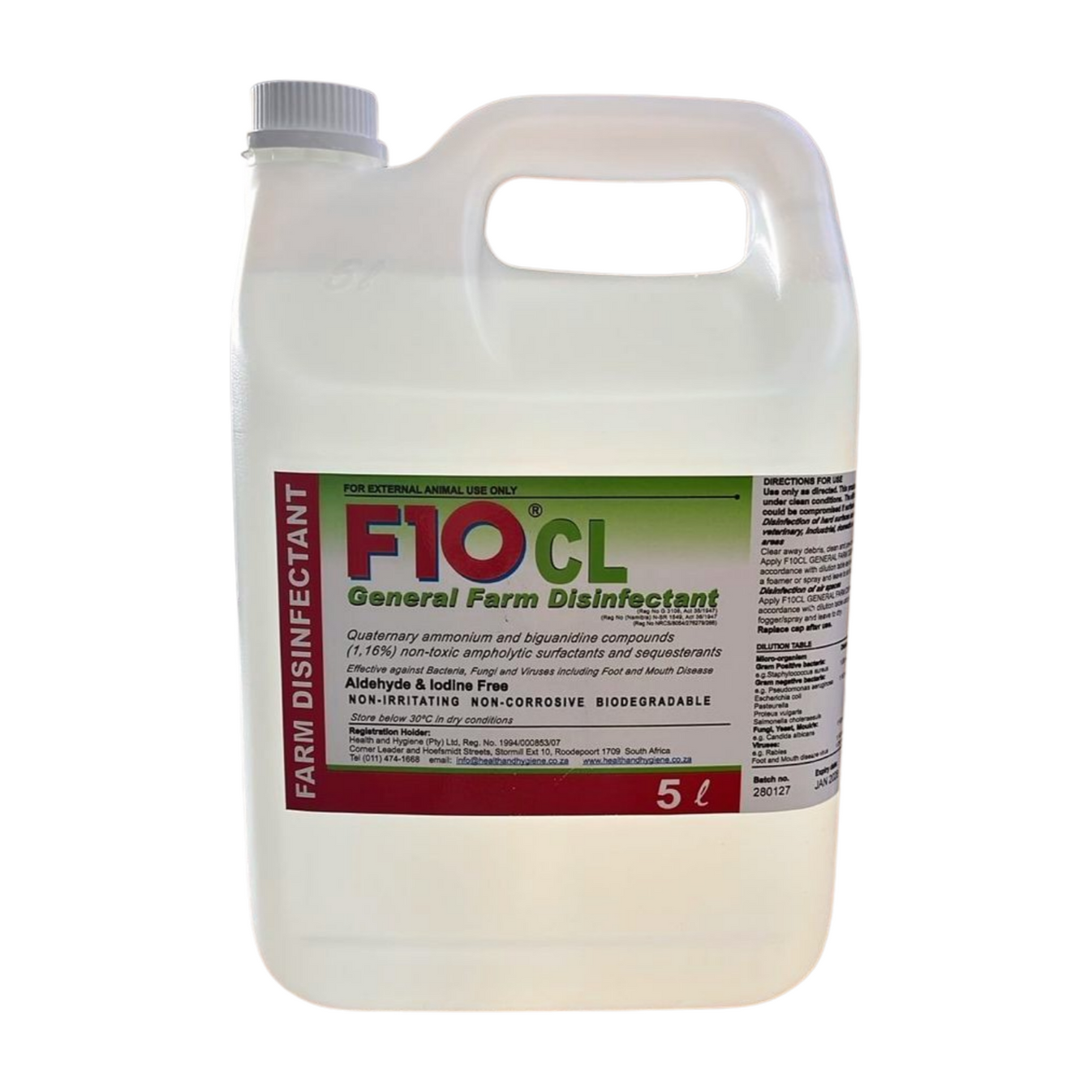 F10 CL General Farm Disinfectant - Bovivet Inc - Livestock Health