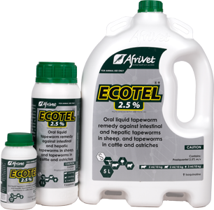 Ecotel 2.5% 5L - Bovivet Inc - Livestock Health